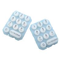 China Waterproof OEM Conductive Silicone Rubber Keypad for Medical Device 30 Shore A Backlit for sale