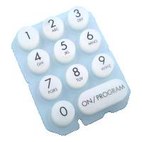 China Waterproof OEM Conductive Silicone Rubber Keypad for Medical Device 30 Shore A Backlit for sale