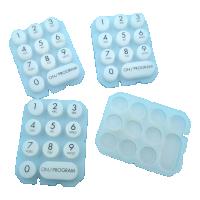 China Waterproof OEM Conductive Silicone Rubber Keypad for Medical Device 30 Shore A Backlit for sale