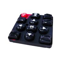 China 80 Shore A Custom Molded Silicone Rubber Keypad for Remote Control 4x4 Matrix Waterproof for sale