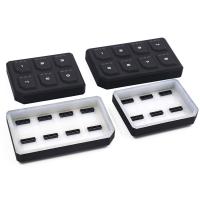 China 80 Shore A Custom Molded Silicone Rubber Keypad for Remote Control 4x4 Matrix Waterproof for sale