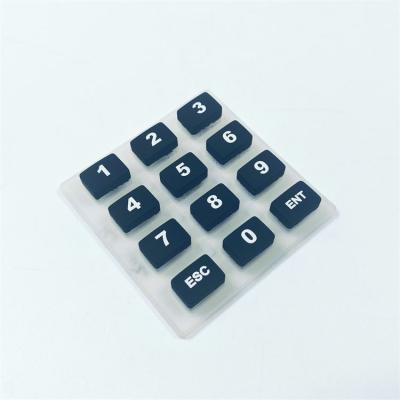 China Conductive Rubber Keypad Carbon Pill Silicone 70 Shore A for Intercom Remote Control OEM for sale