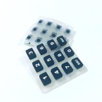 China Conductive Rubber Keypad Carbon Pill Silicone 70 Shore A for Intercom Remote Control OEM for sale