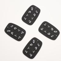 China Custom Silicone Rubber Keypads Series 80 Shore A Remote Control Membrane Keypad for sale