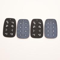 China Custom Silicone Rubber Keypads Series 80 Shore A Remote Control Membrane Keypad for sale