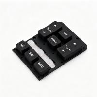 China OEM Communication Intercom Conductive Rubber Keypad 70 Shore A Carbon Pill Silicone Button for sale