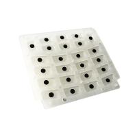 China Carbon Pill Conductive Rubber Keypad 50 Shore A Silicone Keypad For Industrial Control Panel for sale