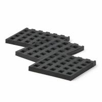 China Round EPDM Rubber Anti Vibration Isolation Pads 60mm Cylindrical Feet for Compressor Base Frames for sale
