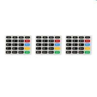 China Carbon Pill Conductive Rubber Keypad 4x4 Matrix 50 Shore A Epoxy Coated for Industrial Control Panel for sale