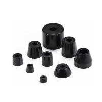 China Anti Vibration Silicone Rubber Feet Pads M8 Threaded Stud 30mm Round 60 Shore A For Furniture Appliances for sale