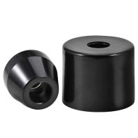 China Anti Vibration Silicone Rubber Feet Pads M8 Threaded Stud 30mm Round 60 Shore A For Furniture Appliances for sale
