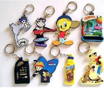 China Customized PVC 3D Molding Silicone Rubber Keychain for sale