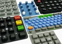 China Custom 50-70 Shore A Silicone Rubber keypads ABS PP PC Plastic Rubber Button for sale