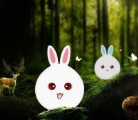 China Custom 120mm Rabbit Night Light Silicone Household Items for sale