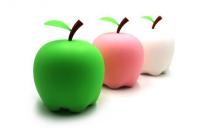 China Silicone Children Colorful Night Lights,Apple shaped children's silicone touch sensor LED night light for sale