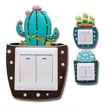 China Customized Silicone Non Toxic Light Switch Cover Stickers for sale