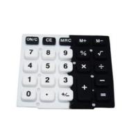 China OEM Heat Resistant Silicone Keyboard 50 Shore A For Calculate for sale