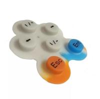 China 30 Shore A Flexible Conductive Rubber Keypad For Remote Controller for sale