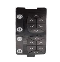China OEM 70 Shore A Laser Etched Rubber Keyboard Keys for sale