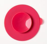 China Pantone Color Food Grade Silicone Sucker Diameter 9cm For Table for sale