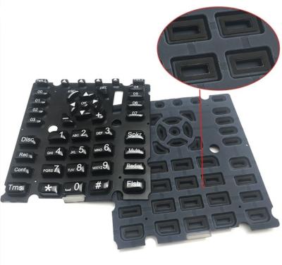 China Epoxy Resin Glue Process Silicone Rubber Keypads 75 Shore A for sale