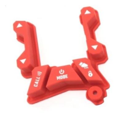 China UV Coated Silicone Rubber Keyboard 20 Shore A For Audio Equipment Remote Control for sale