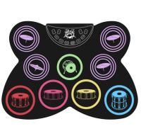 China Portable USB Hand Roll DC 5V Electronic Silicone Drum Set for sale