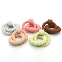 China Food Grade Custom Baby Teething Toy With Cute Silicone Soft Glue for sale