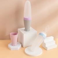 China Baby Bottle Silicone Squeeze Feeding Spoon BPA Free Food Grade for sale