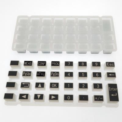 China Hollow Printing Spray Feel Silicone Machine Keyboard Customized for sale
