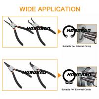 China Internal And External Snap Ring Pliers Circlip Pliers Retaining 7 Inch  4PCS 5pc for sale