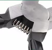 China Heavy Duty External Straight Circlip Pliers Inside Bent Jaw For Ring Remover for sale