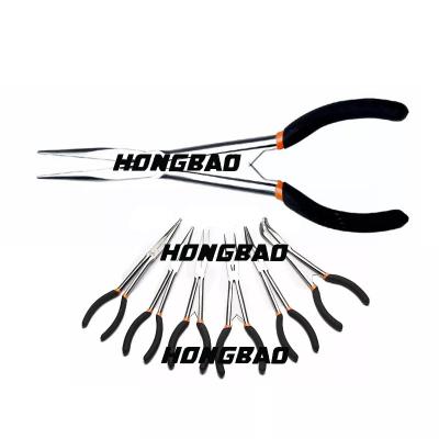 China Long Reach Long Nose Pliers Needle Cutting Extra Beveled Teeth Clip for sale