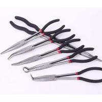 China 11 8-Inch End Cutting Long Reach Pliers Tools Clamping With Flat Smooth Clip for sale