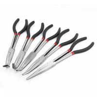 China 11 8-Inch End Cutting Long Reach Pliers Tools Clamping With Flat Smooth Clip for sale