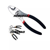 China 5.5  8 6 Inch Slip Joint Pliers Plumbing Channel Lock Adjustable 3 Jaw Universal Slip Joint Pliers for sale