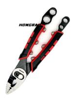 China Combination Slip Joint Pliers With Wire Cutter Spanner Wrench Handle 9-1/2