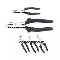 China Steel Insulated Combination Pliers Bright Chrome Dipped Handle 6