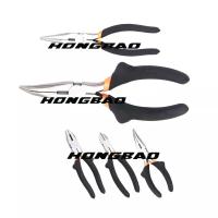 China Steel Insulated Combination Pliers Bright Chrome Dipped Handle 6