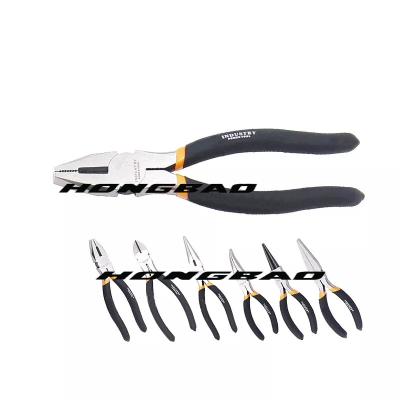 China USA Wire Cutting  Insulated Combination Plier Joint Carbon Steel Dipped Handle 6