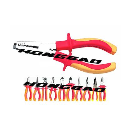 China 1000v VDE Insulated Tools AWG 22 18 14 Wire Crimping Pliers CRV 6