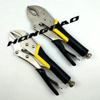 China 5 7 10'' Curved Jaw Locking Pliers With Wire Cutter Trigger Round Opening Clamp Press Vise Grip for sale