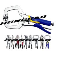 China 6 11 14 18'' Curved Jaw Lock Grip Plier C Type Tool C Clamp Clip Wide Deep for sale