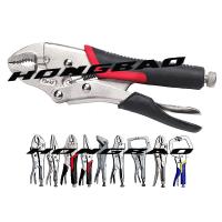 China 5 7 10 Inch Vise Grip Wide Jaw Locking Pliers Gourd Type Tool Straight Round Opening for sale