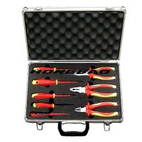 China Insulated VDE Tool Set 8 Piece Pack Ergonomic Grip Handle 1000v Insulated Screwdriver Set for sale