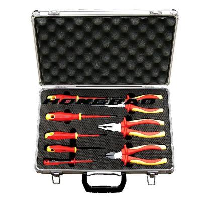 China Insulated VDE Tool Set 8 Piece Pack Ergonomic Grip Handle 1000v Insulated Screwdriver Set for sale