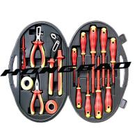 China 15 PCS Pack VDE Tool Se Kit AC Tester Insulated Sticker Tape Screwdrivers Toolstation 1000V for sale