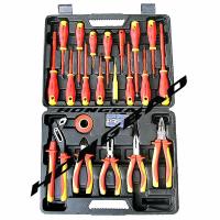 China 22 Pcs Pack Comfortable Soft Grip Handle 1000V VDE Tool Set AC Electric Pliers for sale