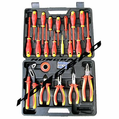 China 22 Pcs Pack Comfortable Soft Grip Handle 1000V VDE Tool Set AC Electric Pliers for sale