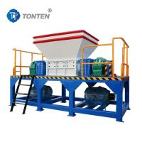China Waste Tire Shredder Machine Bucket Plastic Double Shaft Shredder Machine for sale